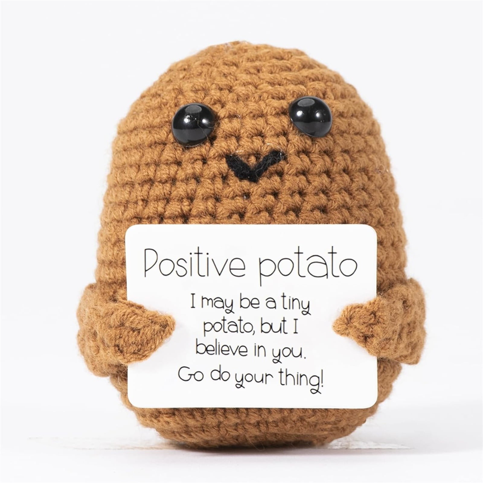 FallDeals! Pocket Hug Positive Potato Creative Knitted Wool Potato Doll ...