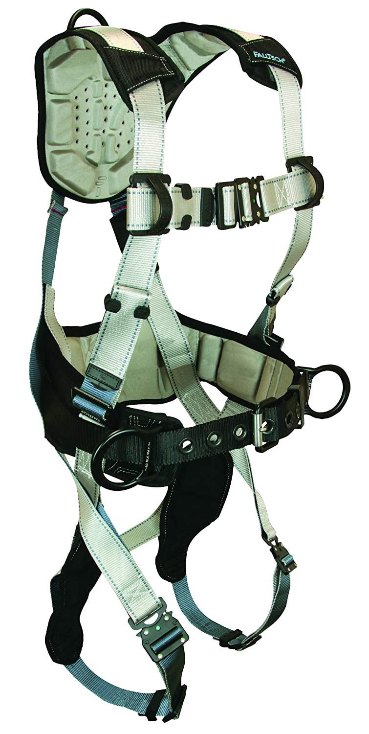 FallTech 7089XL Full Body Harness, 3D-Rings, Quick Connect Leg and ...