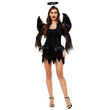 Splendiferous Costumes Fallen Heavenly Angel Women's Halloween Fancy ...