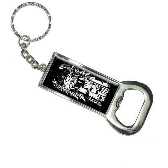 Fallen Angel Unholy Skeleton Grim Reaper Keychain Bottle Bottlecap ...