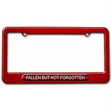 Fallen But Not Forgotten, Thin Red Line Firemen License Plate Tag Frame ...