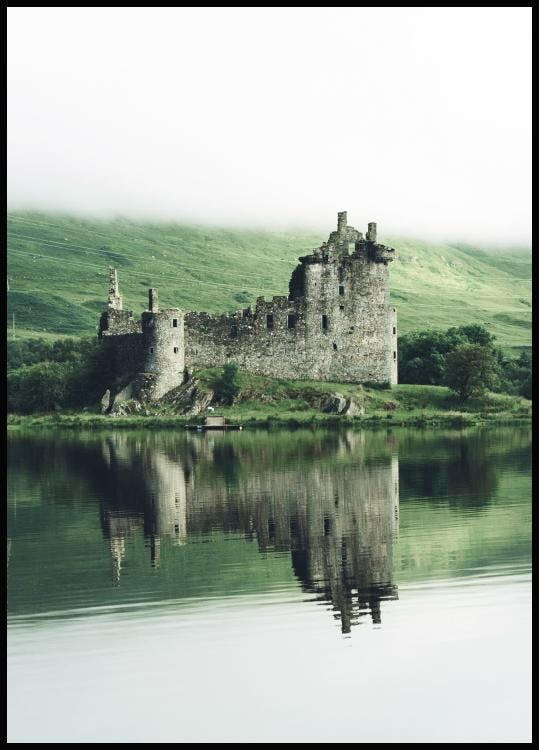 Fallen Castle Poster Wall Art, Modern Wall Decor For Living Room ...