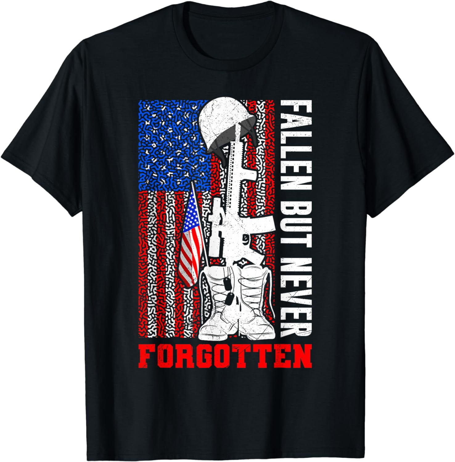 Fallen but never Forgotten Soldiers Army USA Memorial Day T-Shirt - Walmart.com