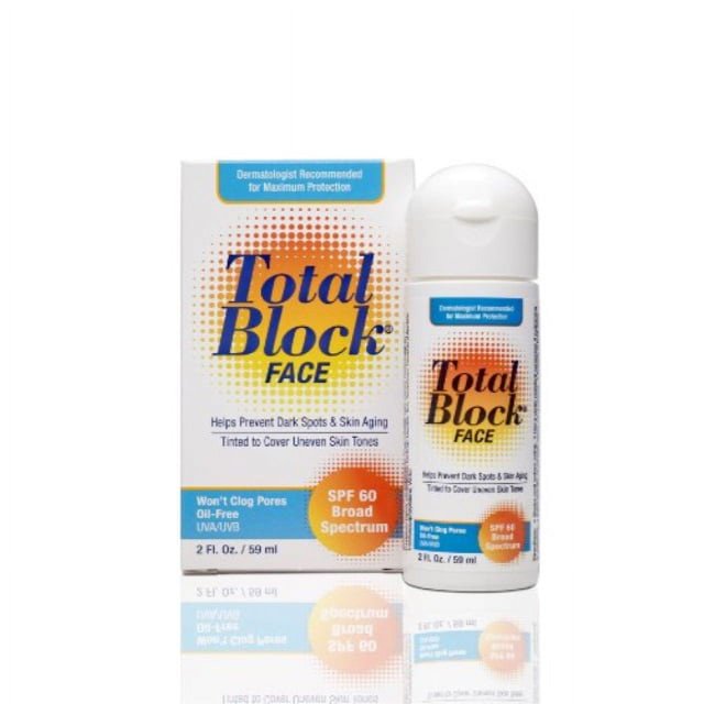 Fallene Total Block Face UVA/UVB Complete Broad Spectrum Sun Protection ...