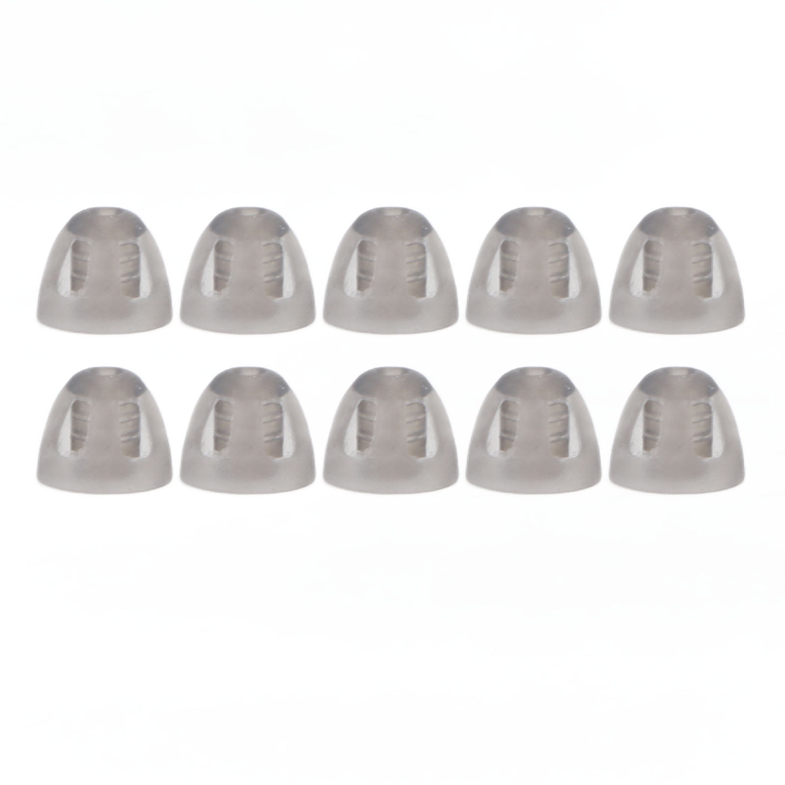 Falleo Clearance 10 Pcs Hearing Aids Dome Soft Open Domes Black Layer ...