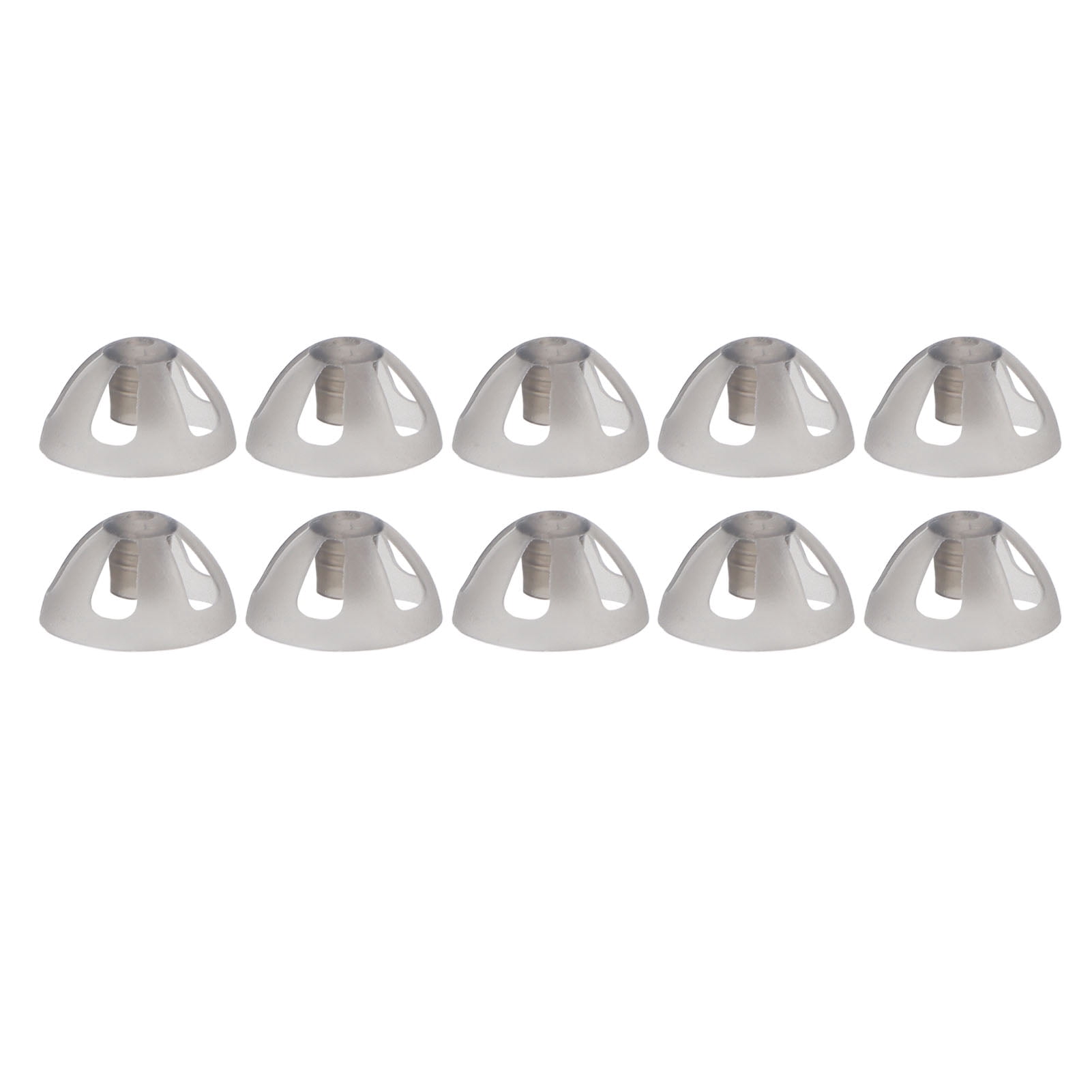 Falleo Clearance 10 Pcs Hearing Aids Dome Soft Open Domes Black Layer ...