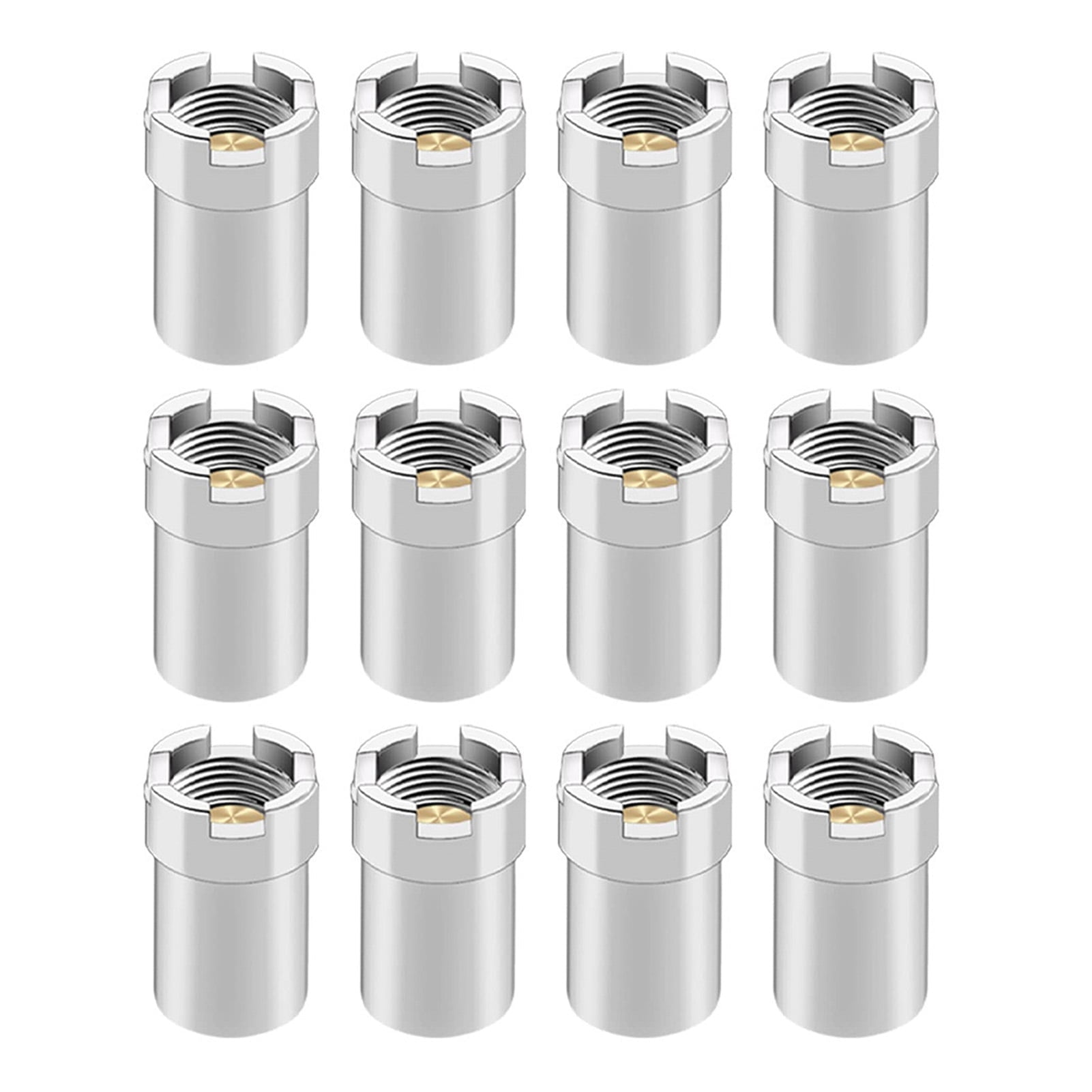 Falleo Clearance 12Pcs Threaded Magnetic Adapter Brass Core Alloy Steel ...