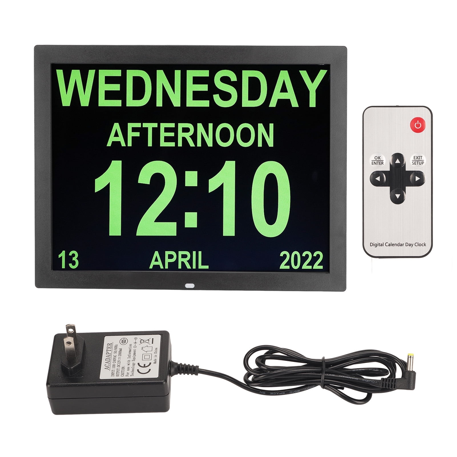 Falleo Clearance 15in Digital Day Clock Large HD Display Remote Control ...