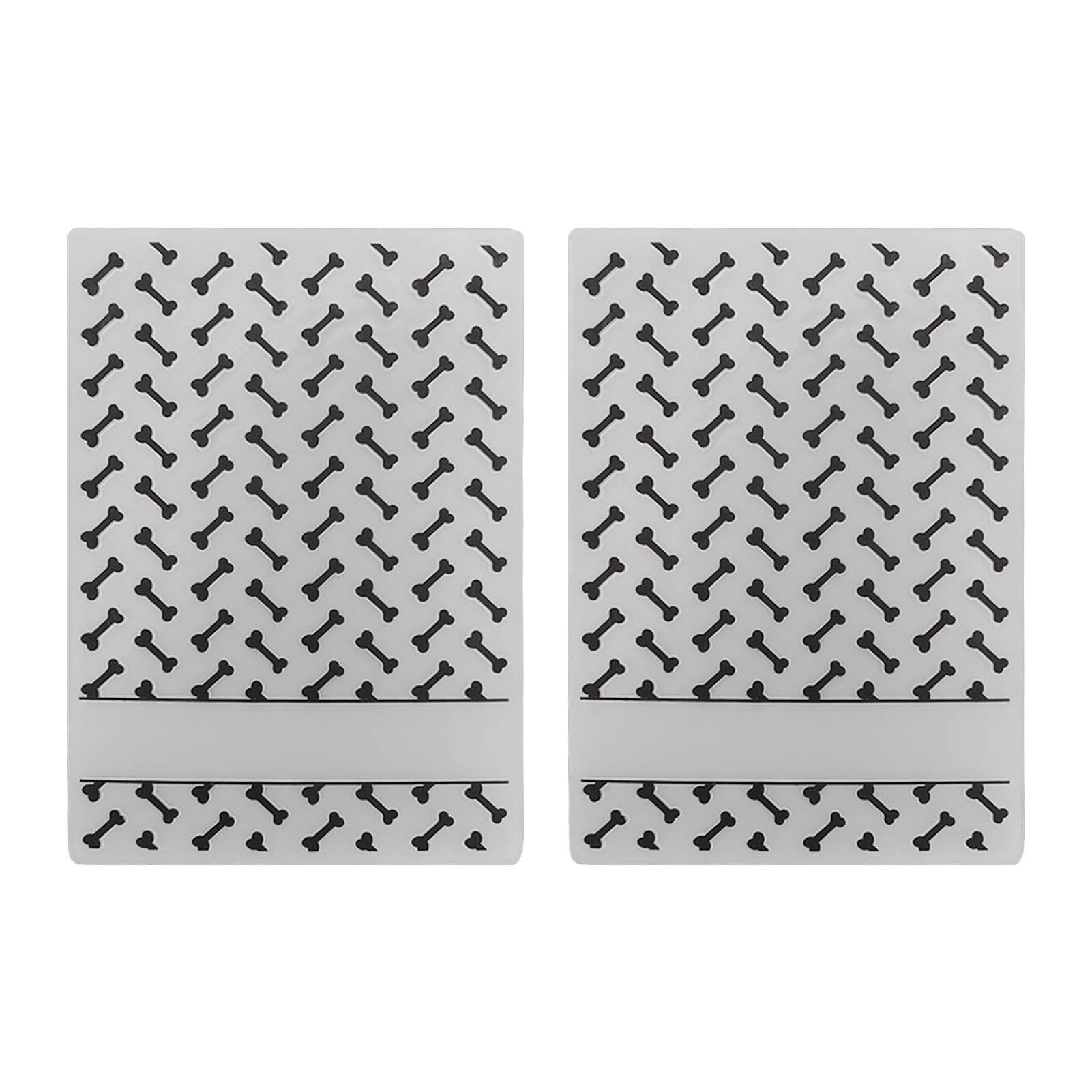 Falleo Clearance 2Pcs Plastic Embossing Folder Clear Concave Convex ...