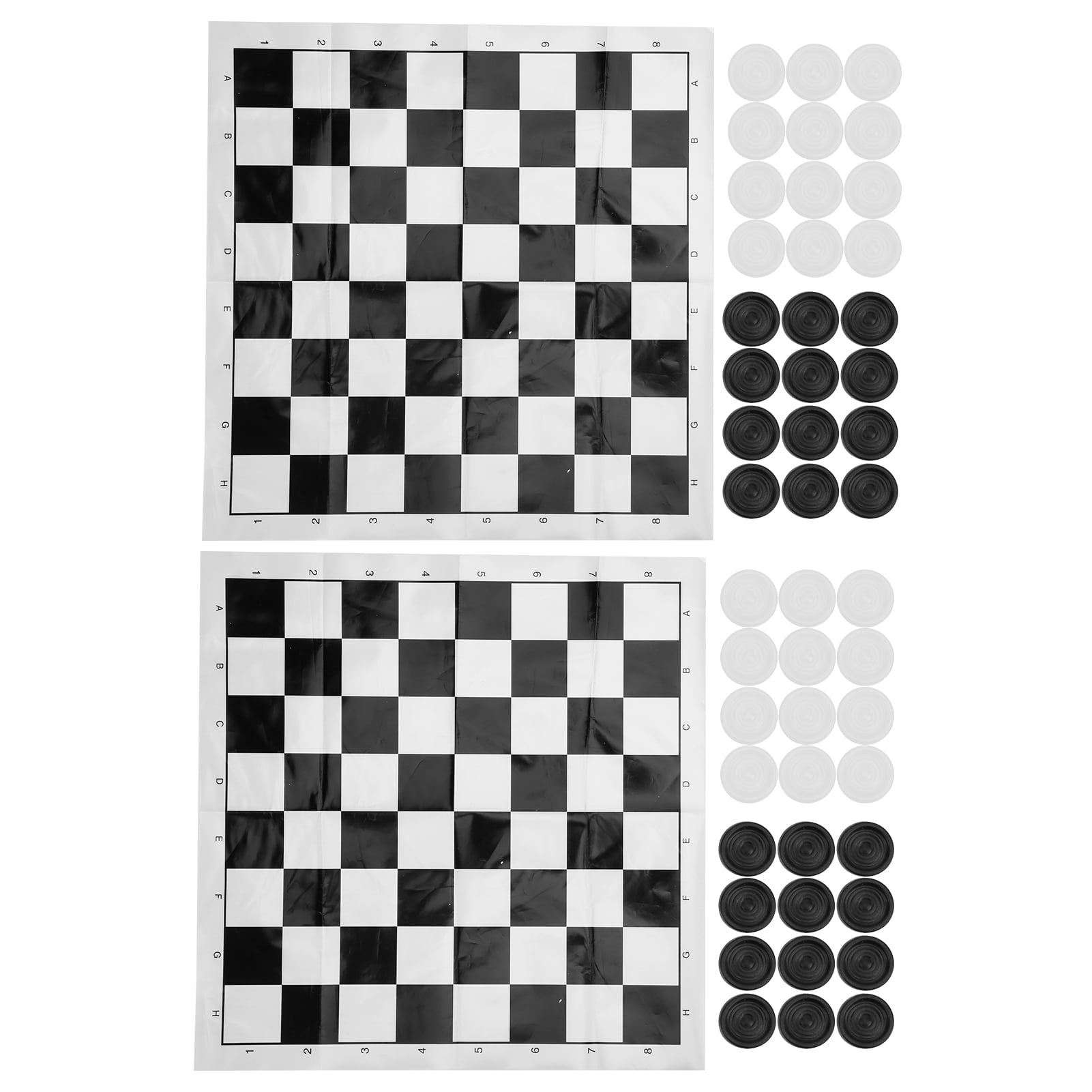 Falleo Clearance 2Set International Checkers Set with Plastic Film ...