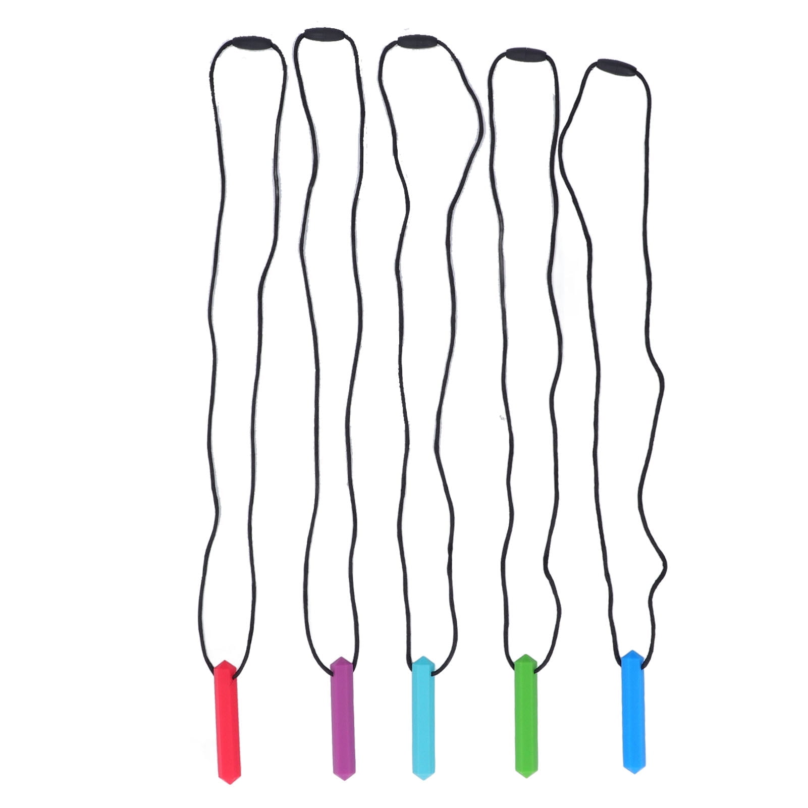 Falleo Clearance 5pcs Baby Teething Pendant Silicon Crystal Oral Motor ...