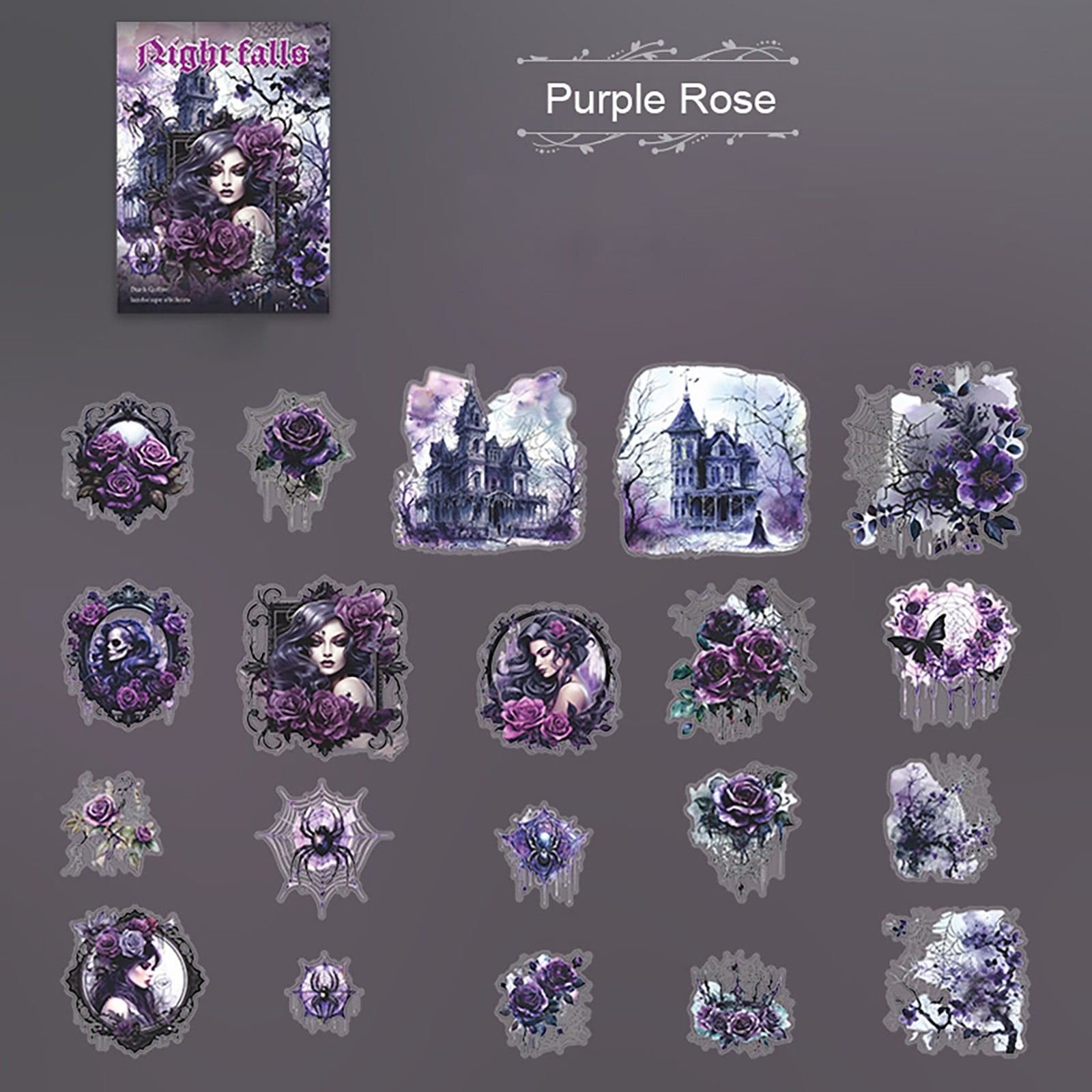 Falleo Clearance A Beautiful Day Dark Gothic Scenery Sticker Pack ...