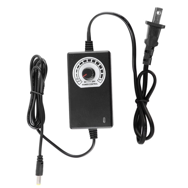 Falleo Clearance Adjustable AC/DC Adapter 9-24V Power Supply Speed ...