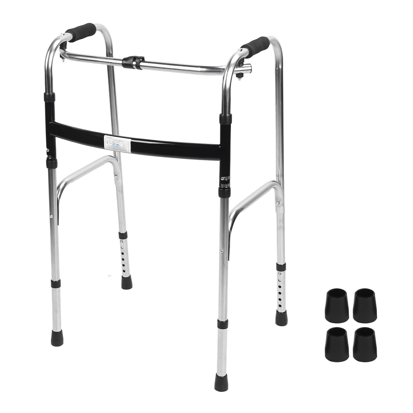 Falleo Clearance Elderly Folding Walker Height Adjust Stainless Steel ...