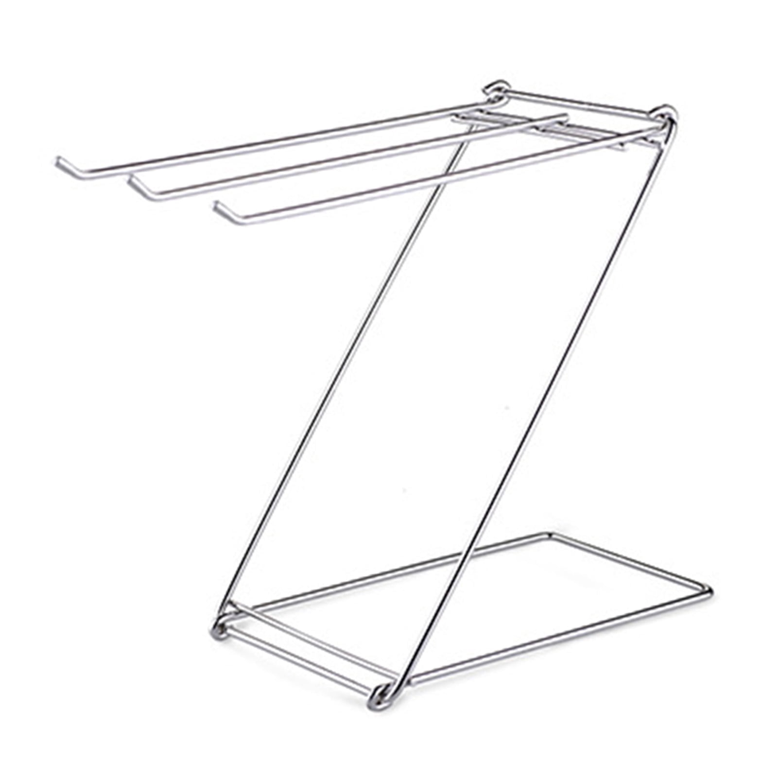 Falleo Clearance Foldable Floor Towel Holder Stainless Steel Z Shaped 3 ...