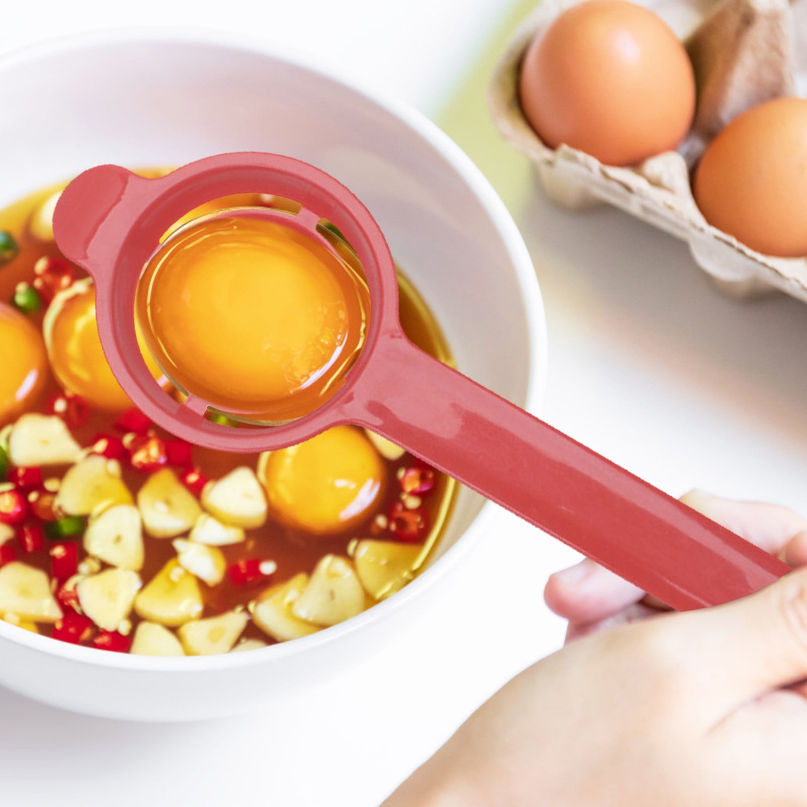 Falleo Clearance Long Handle Eggs Separator Eggs Yolk Separator Eggs ...
