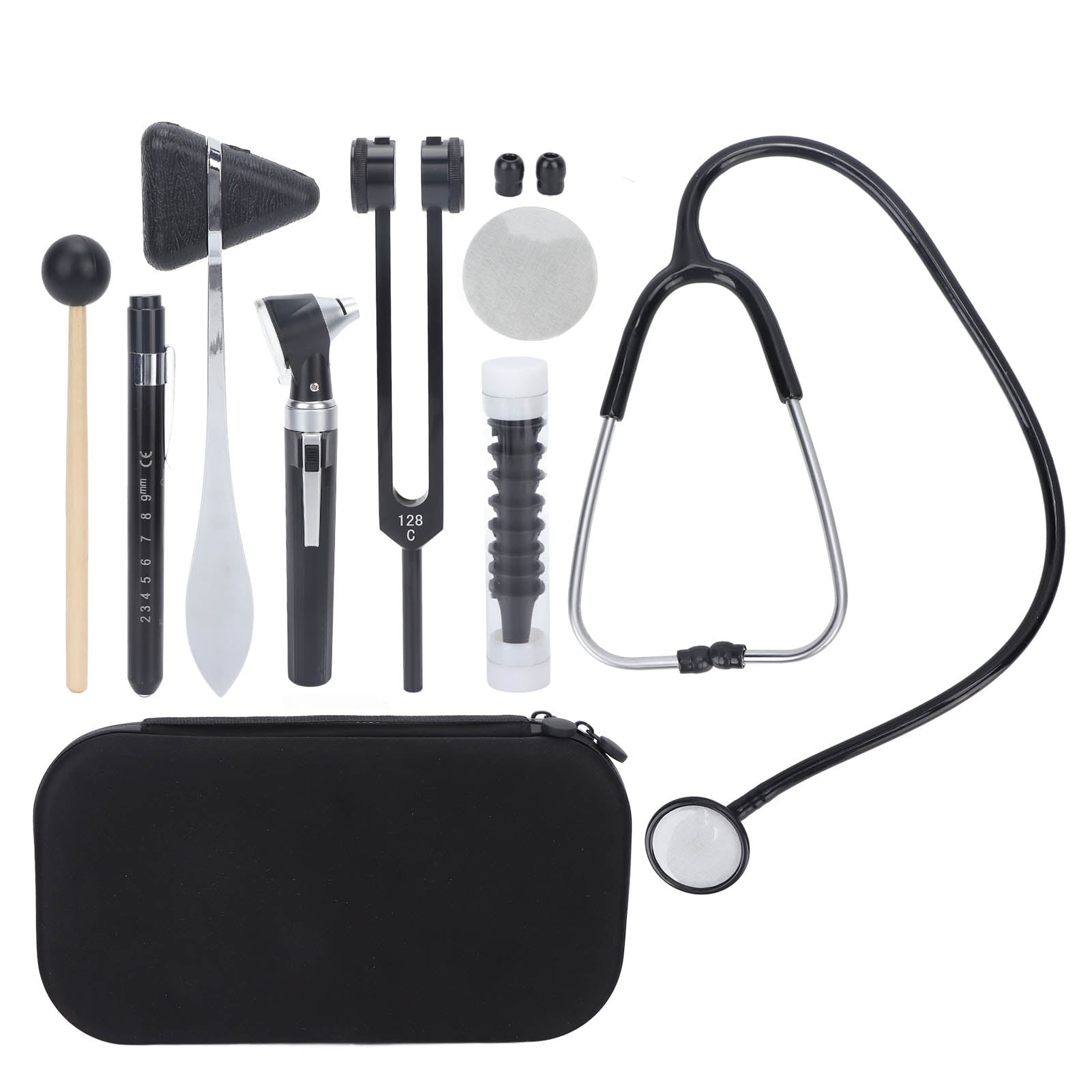 Falleo Clearance Medical Diagnostic Set Otoscope Stethoscope Tuning ...