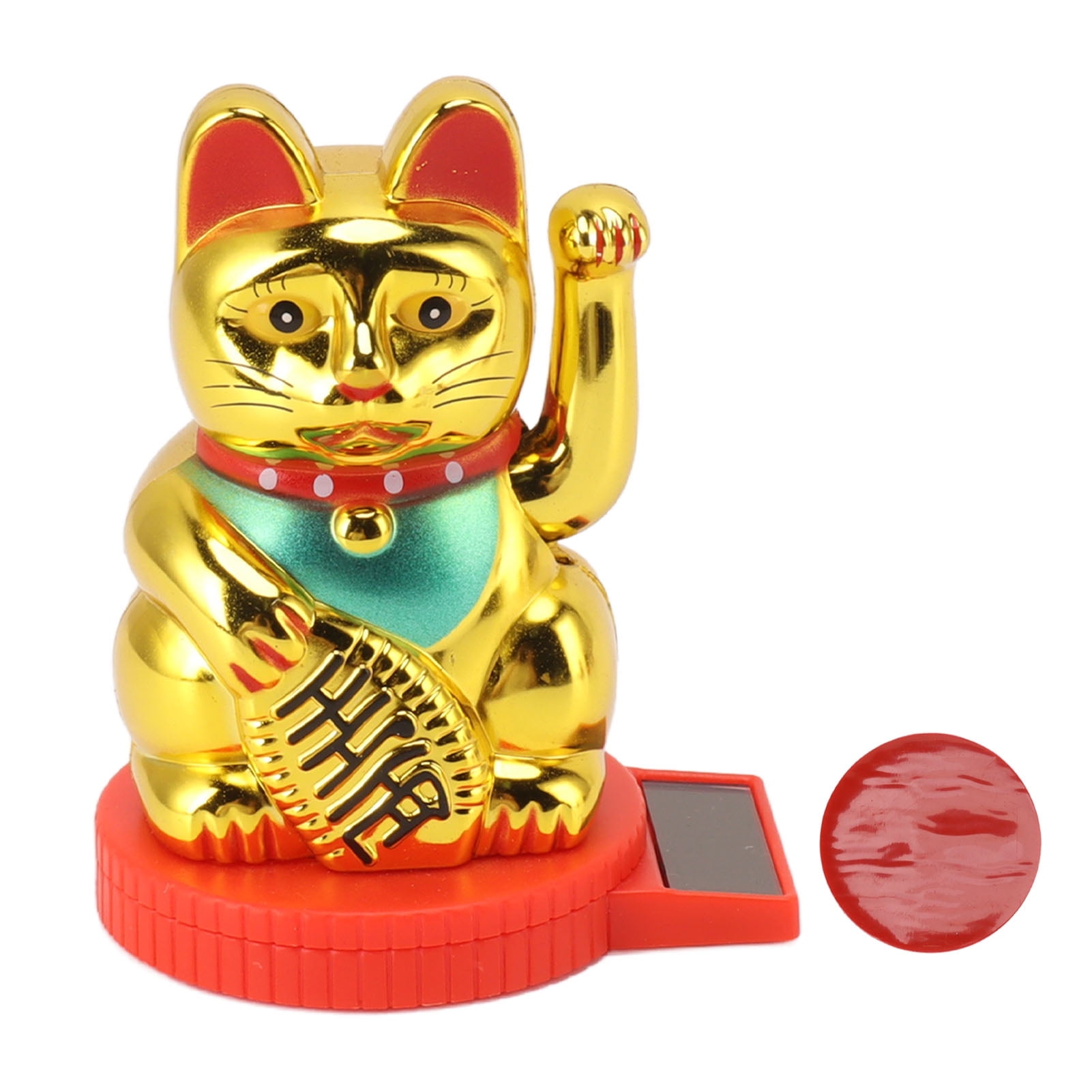 Falleo Clearance Solar Powered Waving Arm Cat Ornament Welcoming Waving Hand Paw Up Wealth ...