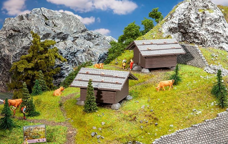 Faller 130636 2 Hay barns - Walmart.com