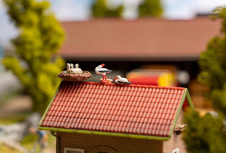 Faller 180239 Storks Figurine set with mini sound effect - Walmart.com