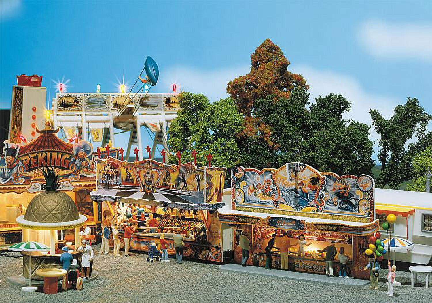 Faller HO Scale Building/Structure Kit Fairground Booths/Ducky Pond ...