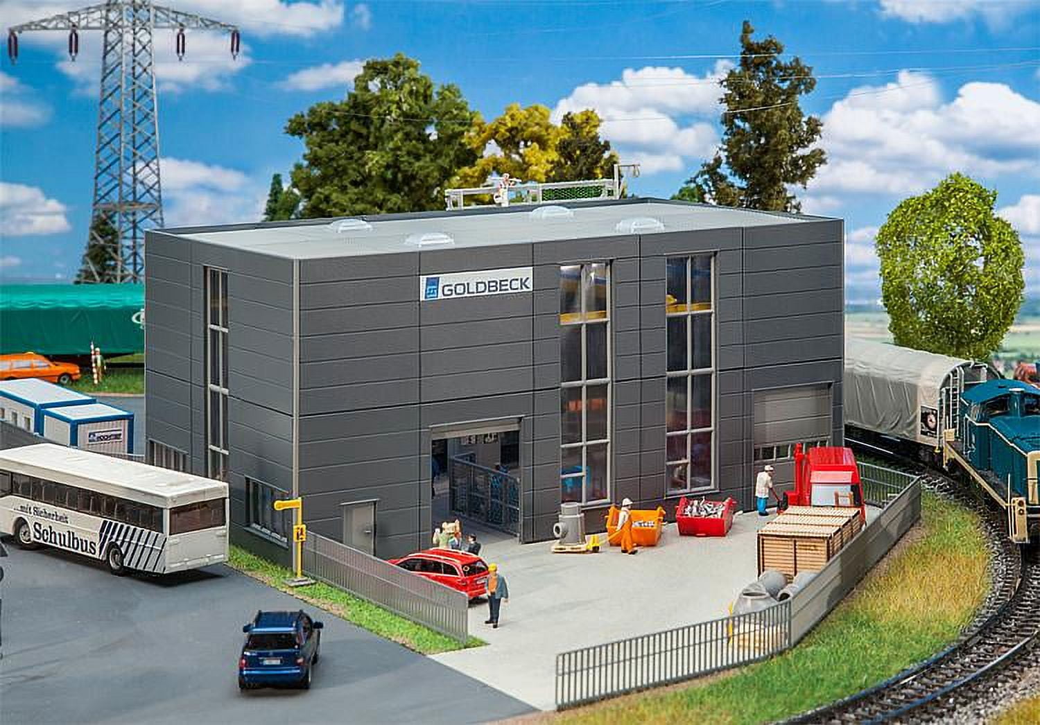 Faller HO Scale Building/Structure Kit Goldbeck Modern Industrial ...