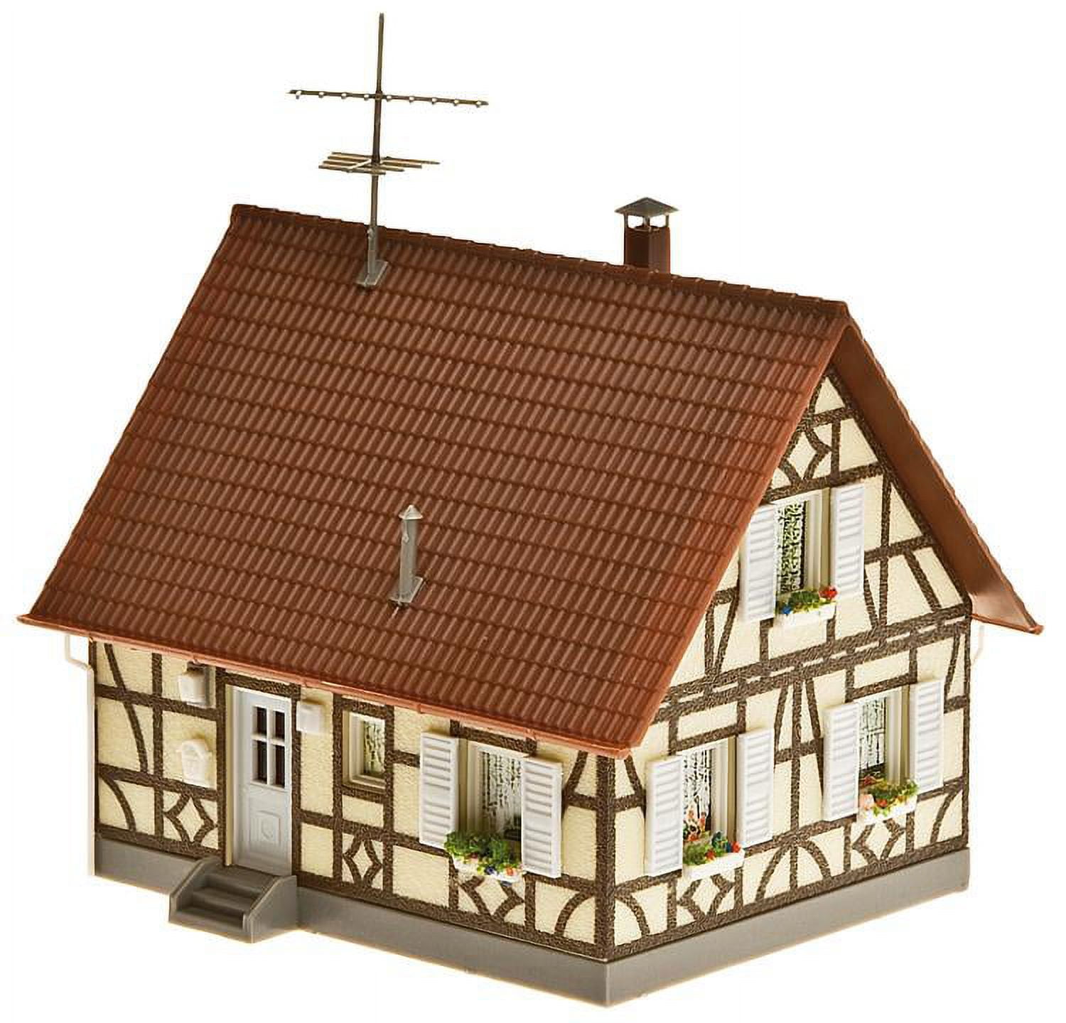 Faller HO Scale Building/Structure Kit Half-Timbered One Family House ...