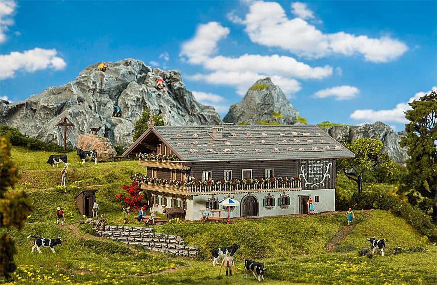 Faller HO Scale Building/Structure Kit Large Alpine Farm Combination ...