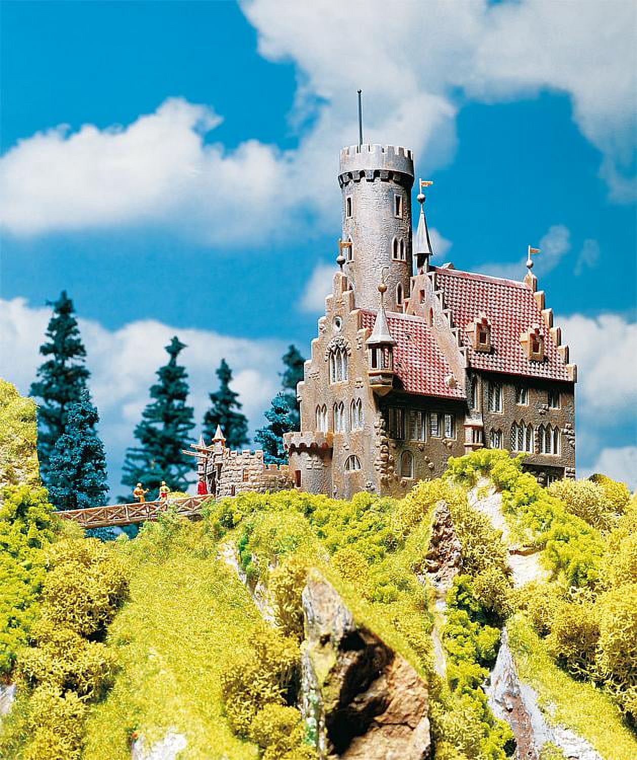 Faller HO Scale Building/Structure Kit Lichtenstein Mountain Castle ...