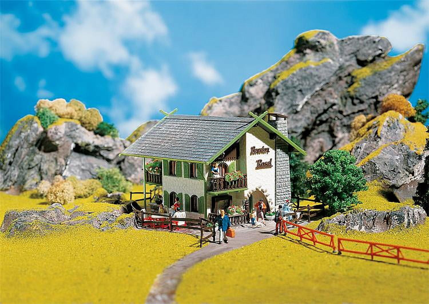 Faller HO Scale Building/Structure Kit Rosel Guest House/Home Bed ...