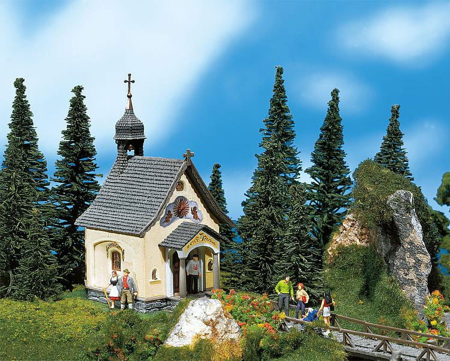 Faller HO Scale Building/Structure Kit St. Bernhard Chapel/Rural Church ...