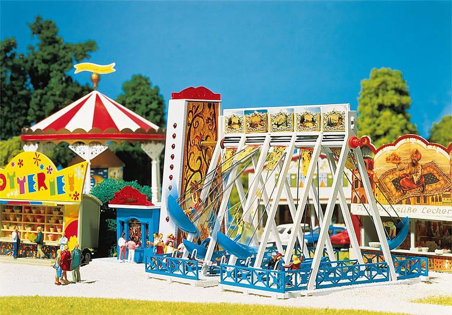 Faller HO Scale Building/Structure Kit Swingboats Carnival Amusement ...
