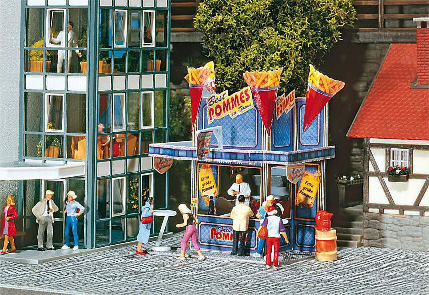 Faller HO Scale Building/Structure Kit XXL French Fries Fair/Carnival ...