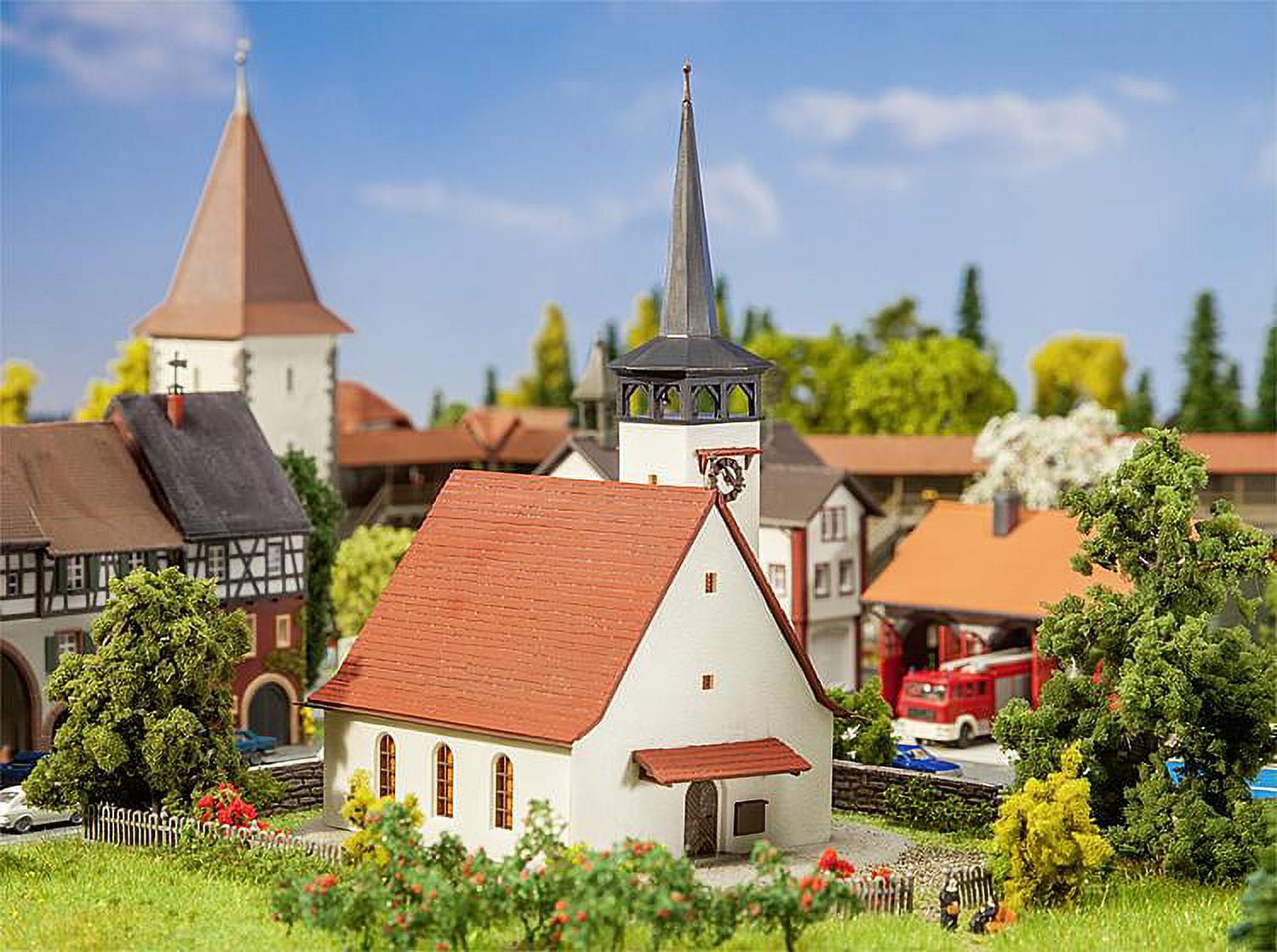 Faller N Scale Building/Structure Kit Village Church/Chapel w/ Pointed ...