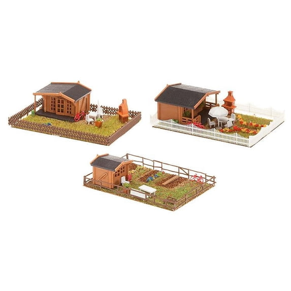 Faller N Scale Scenery Accessory Kit Allotment Garden Set #1 (Sheds ...