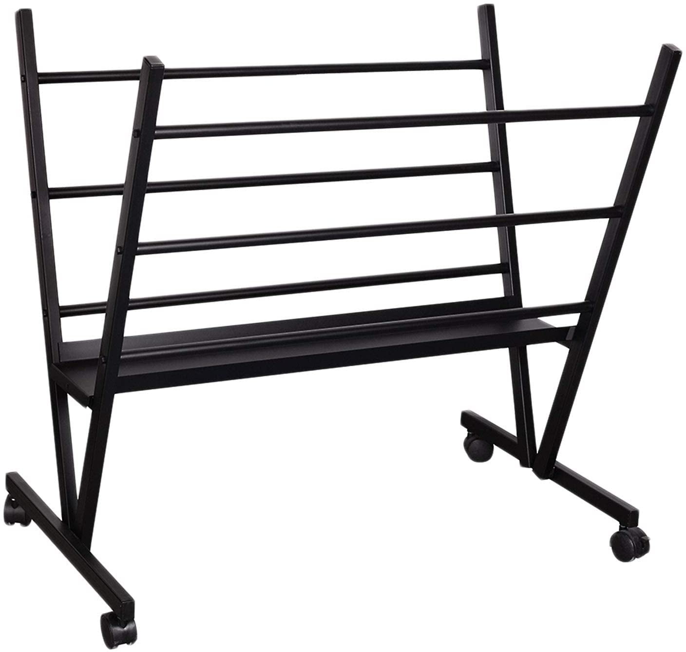 Falling in Art Metal Print Rack, Art Storage Rack with Rolling Casters ...