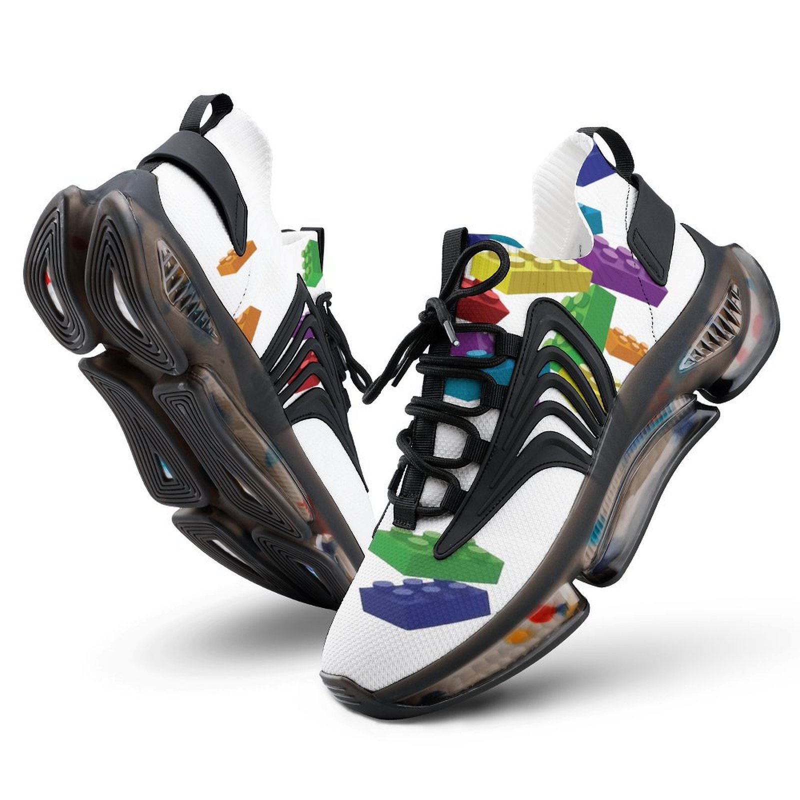 Falling Blocks Walking Shoes for Men Woman Lightweight Tennis Fashion ...