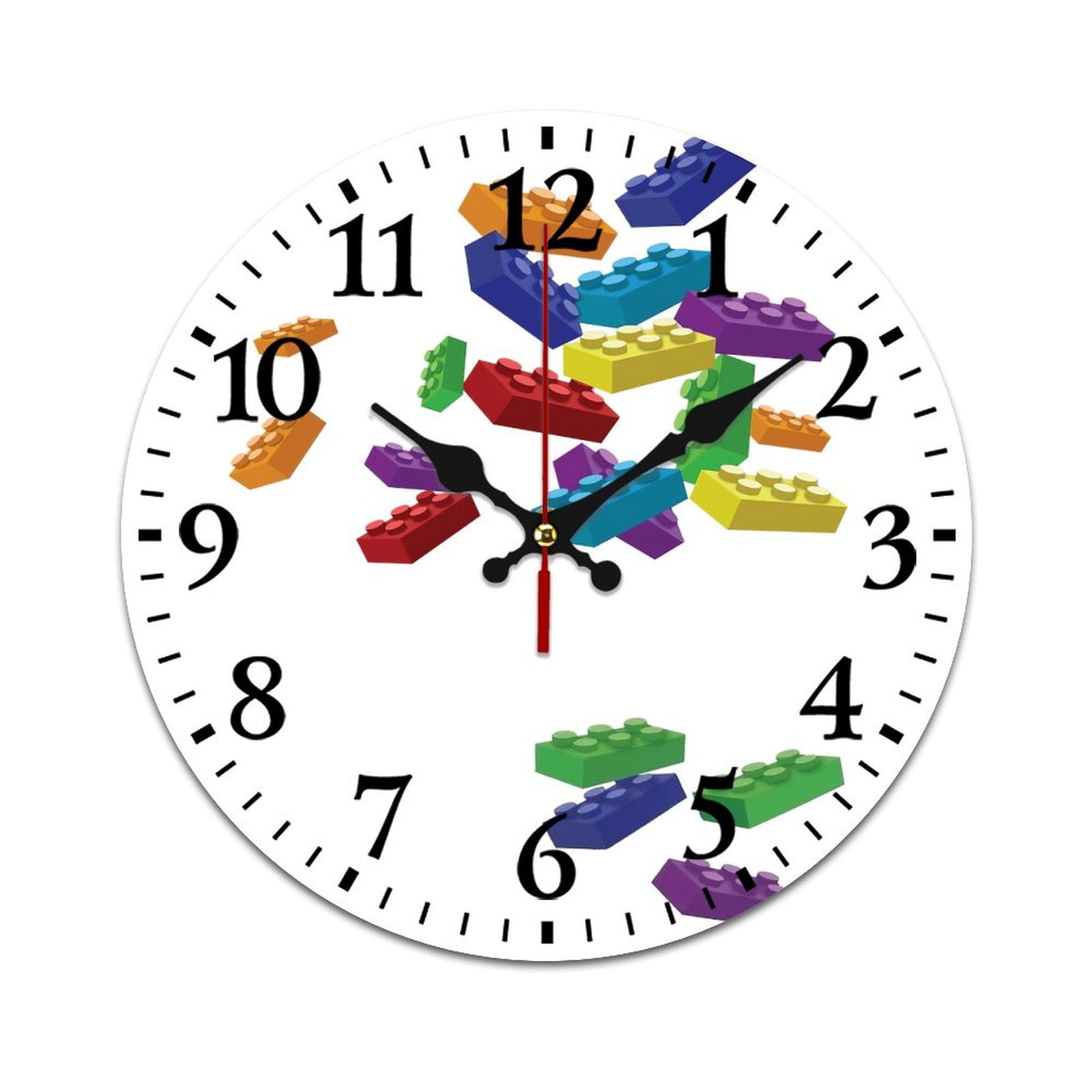 Falling Blocks Wall Clock Modern Design Clocks Wall Hanging Home Office ...