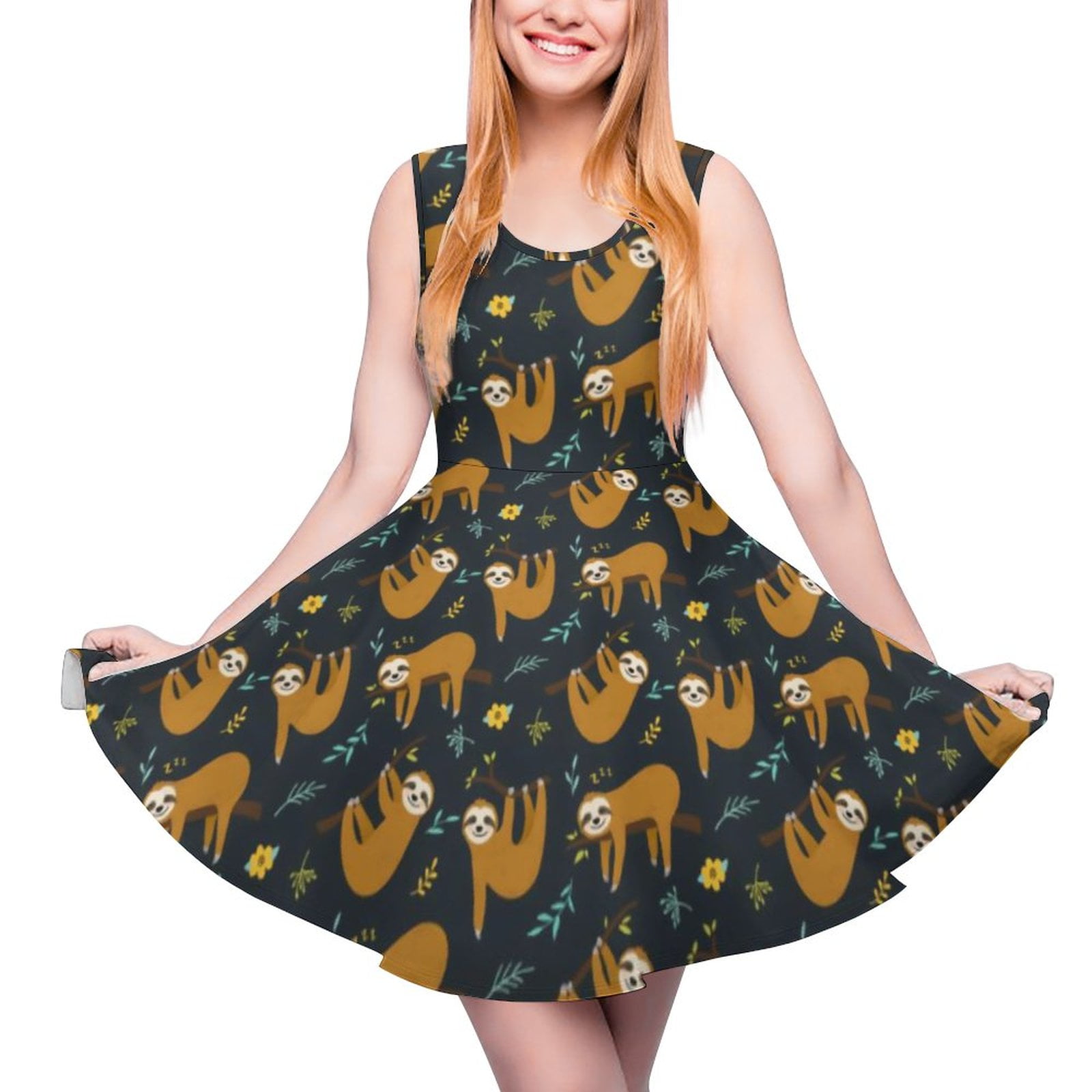 Falling Blue Flower Dress Sakura Cherry Blossom Kawaii Dresses ...