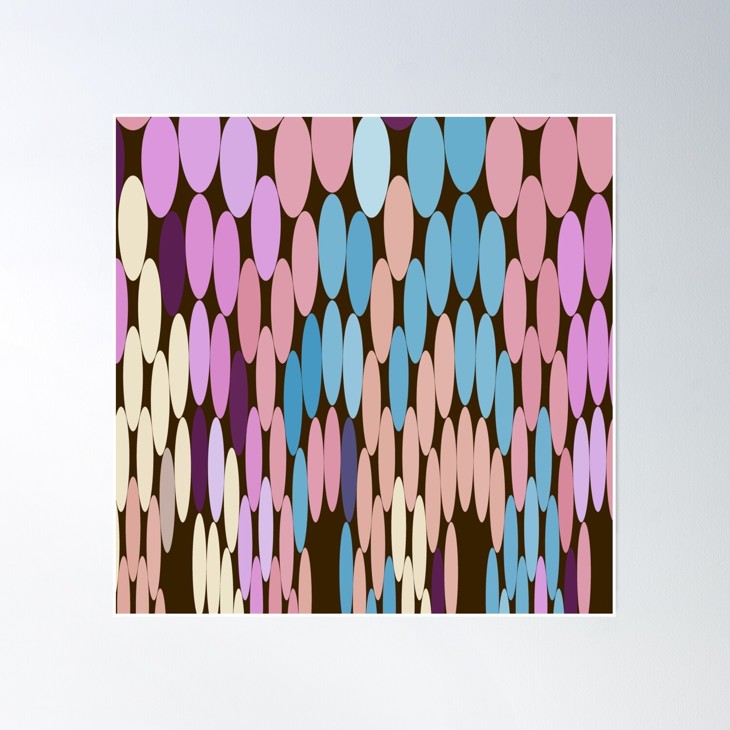 Falling Dots Poster Wall Art, Modern Wall Decor, 24x24 UNFRAMED ...