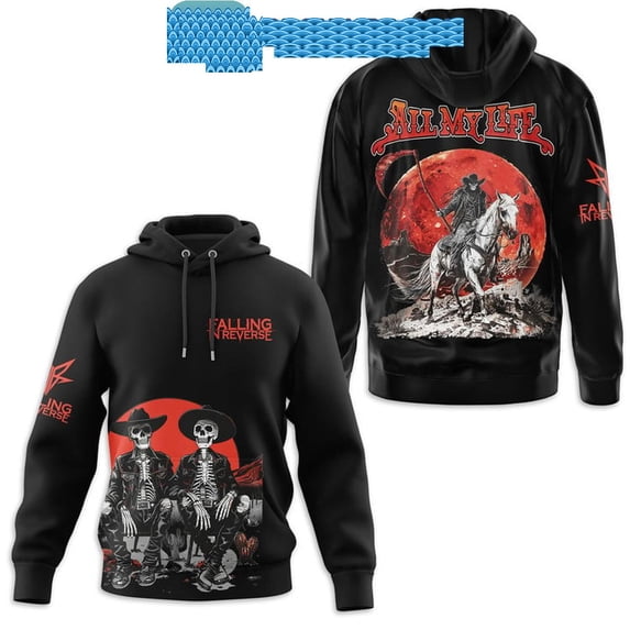 Falling In Reverse All My Life Fan Hoodie T-Shirt - Walmart.com