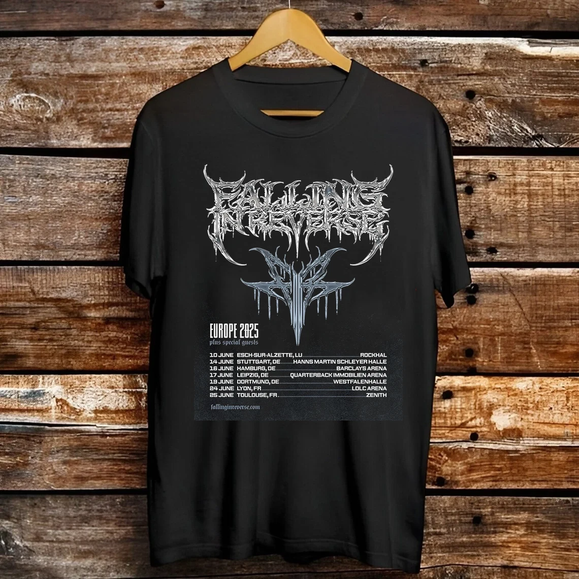 Falling In Reverse Band Europe Tour 2025 T Shirt, Falling In Reverse ...