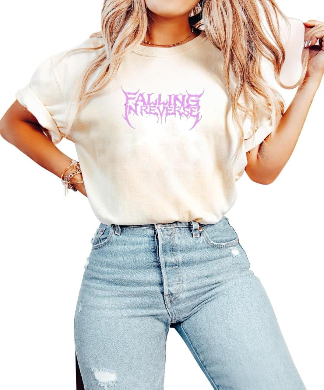 Falling In Reverse Band Merch Fan Graphic Tour Rock Comfort Color T ...