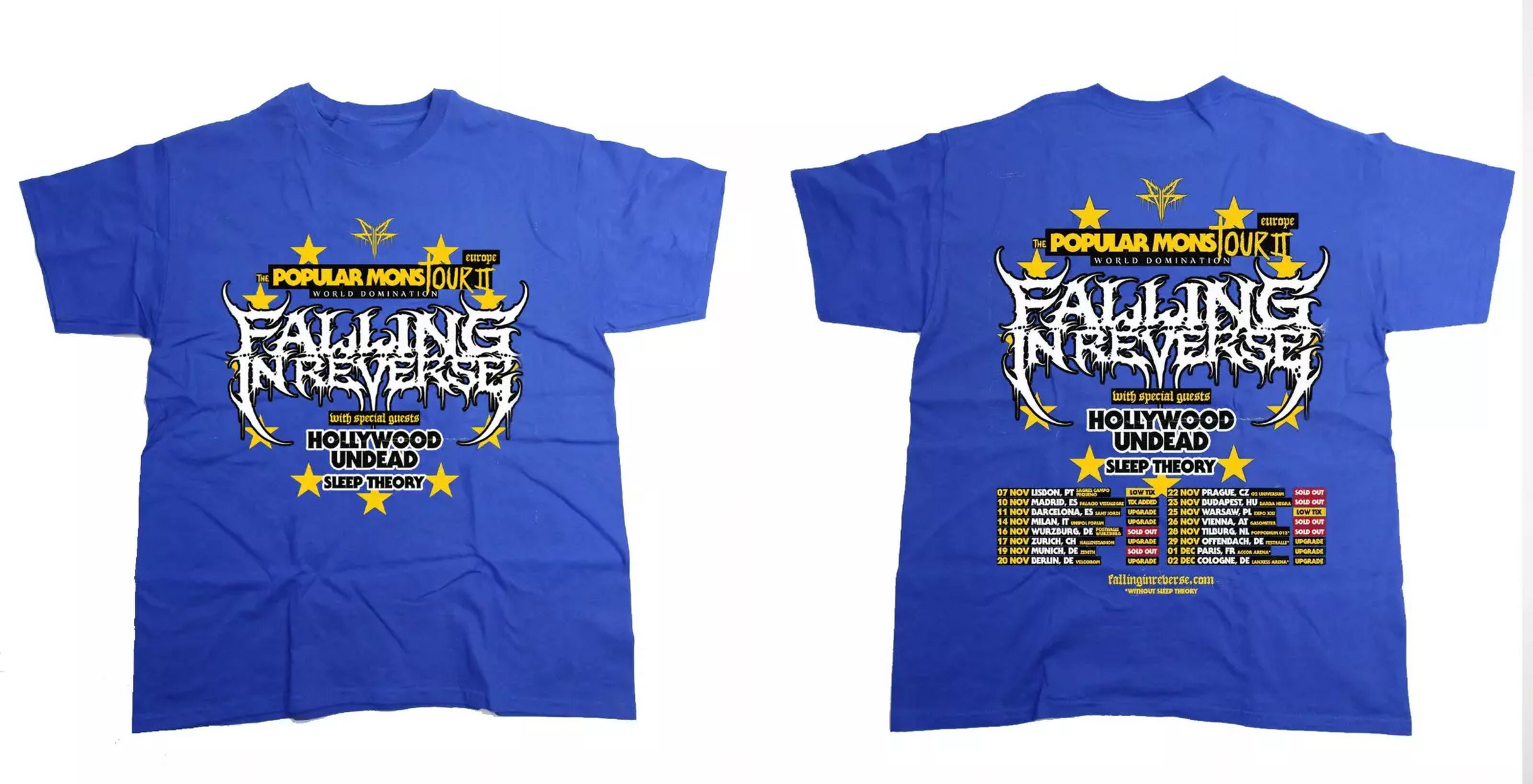 Falling In Reverse Concerts And Live Tour 2024-2025 All Size Shirt ...