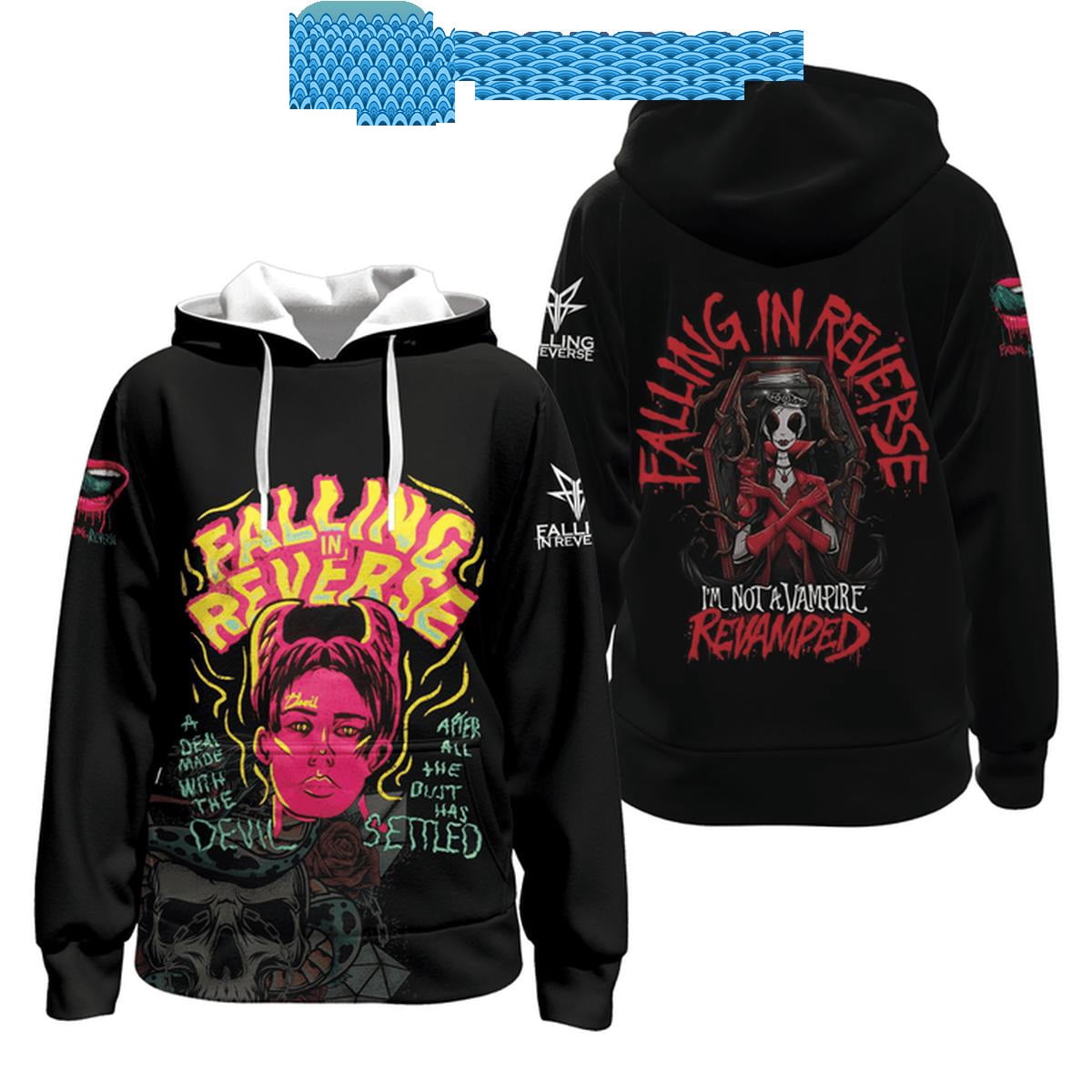 Falling In Reverse Im Not A Vampire Revamped Fan Hoodie T-Shirt ...