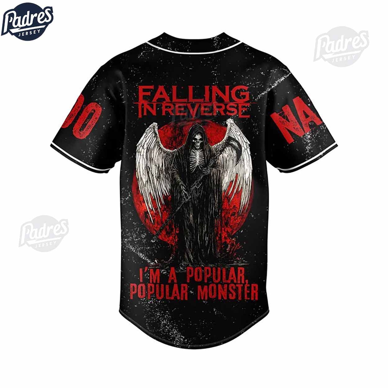 Falling In Reverse Popular Monster Custom Baseball Jersey - Walmart.com