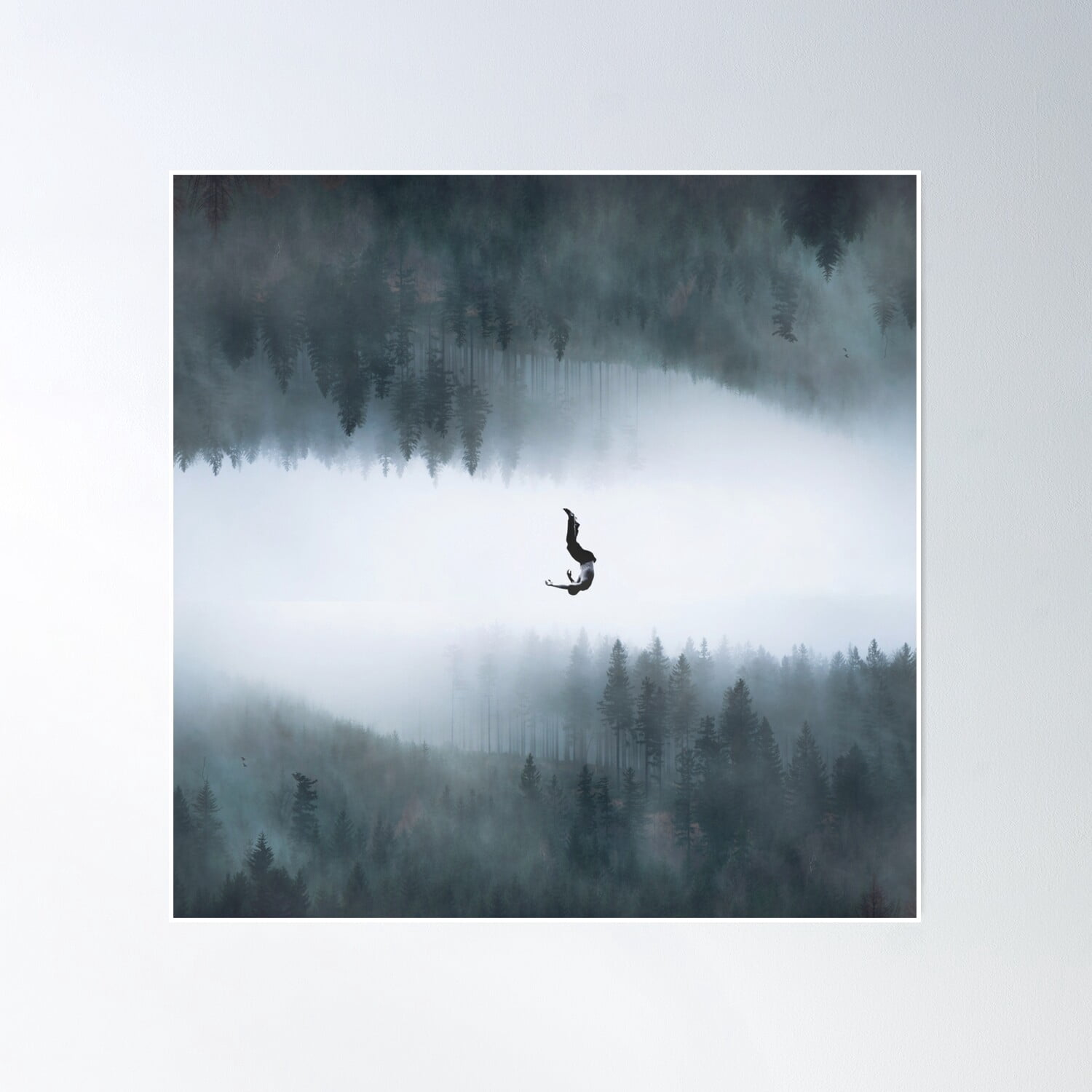 Falling Into The Unknown Poster Wall Art, Modern Wall Decor, 16x16 ...