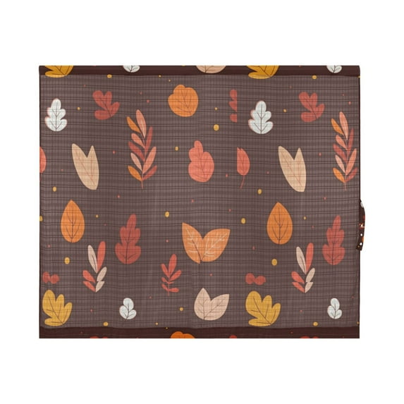 Falling Leaves and Autumn Door Curtain Blackout Thermal Insulated Door ...