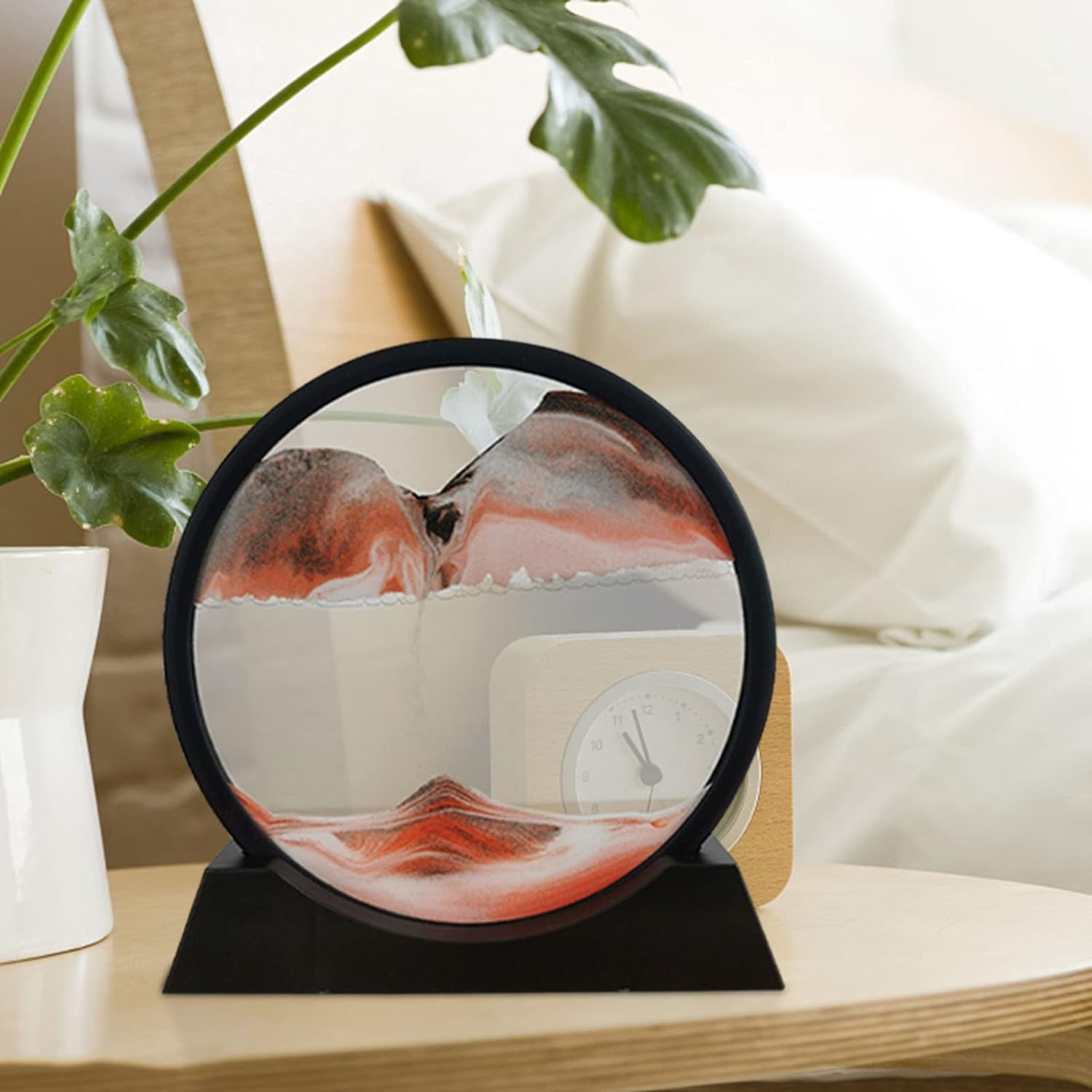 Falling Moving Sand Art Picture with Colorful LED, 3D Hourglass Deep ...