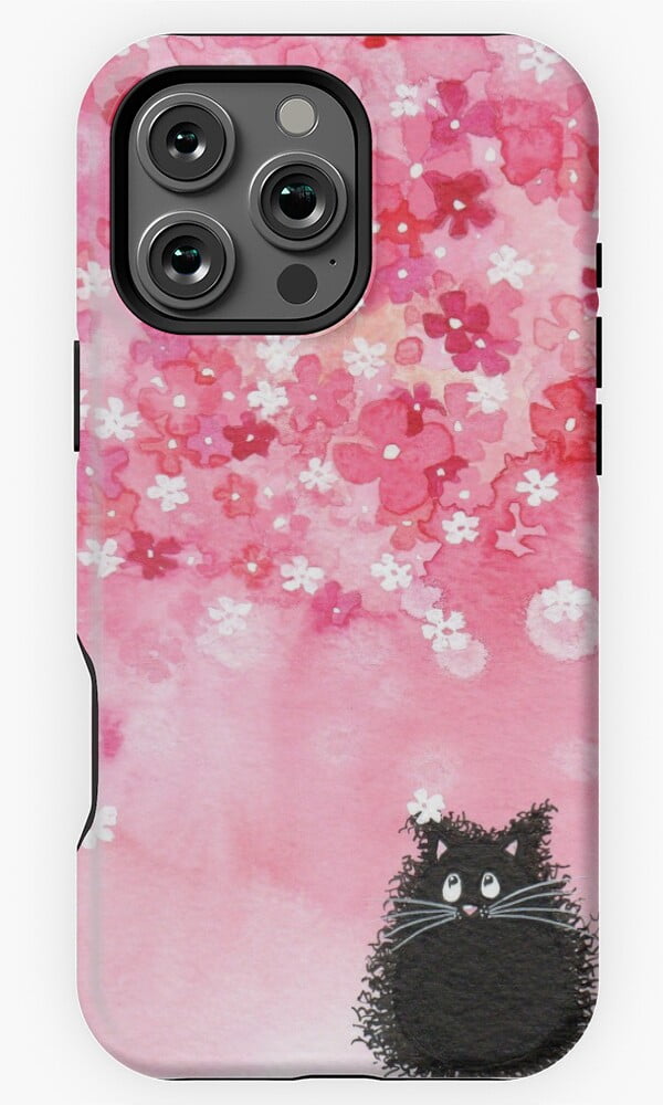 Falling Petals Minimalist Art Phone Case for iPhone 16 15 14 13 12 11 ...